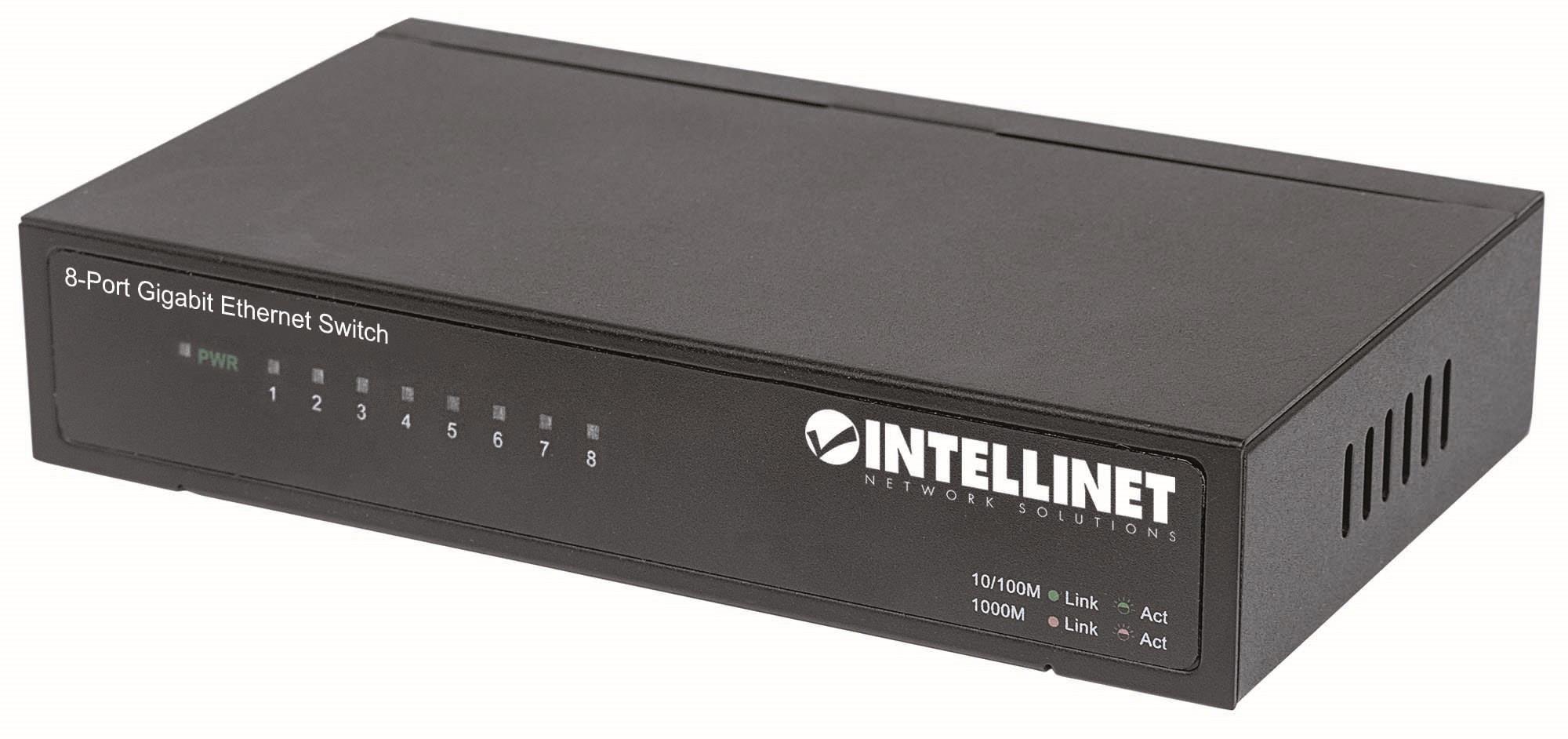 Intellinet 8 Port Gigabit Switch 530347 | Adalbert Zajadacz GmbH & Co. KG